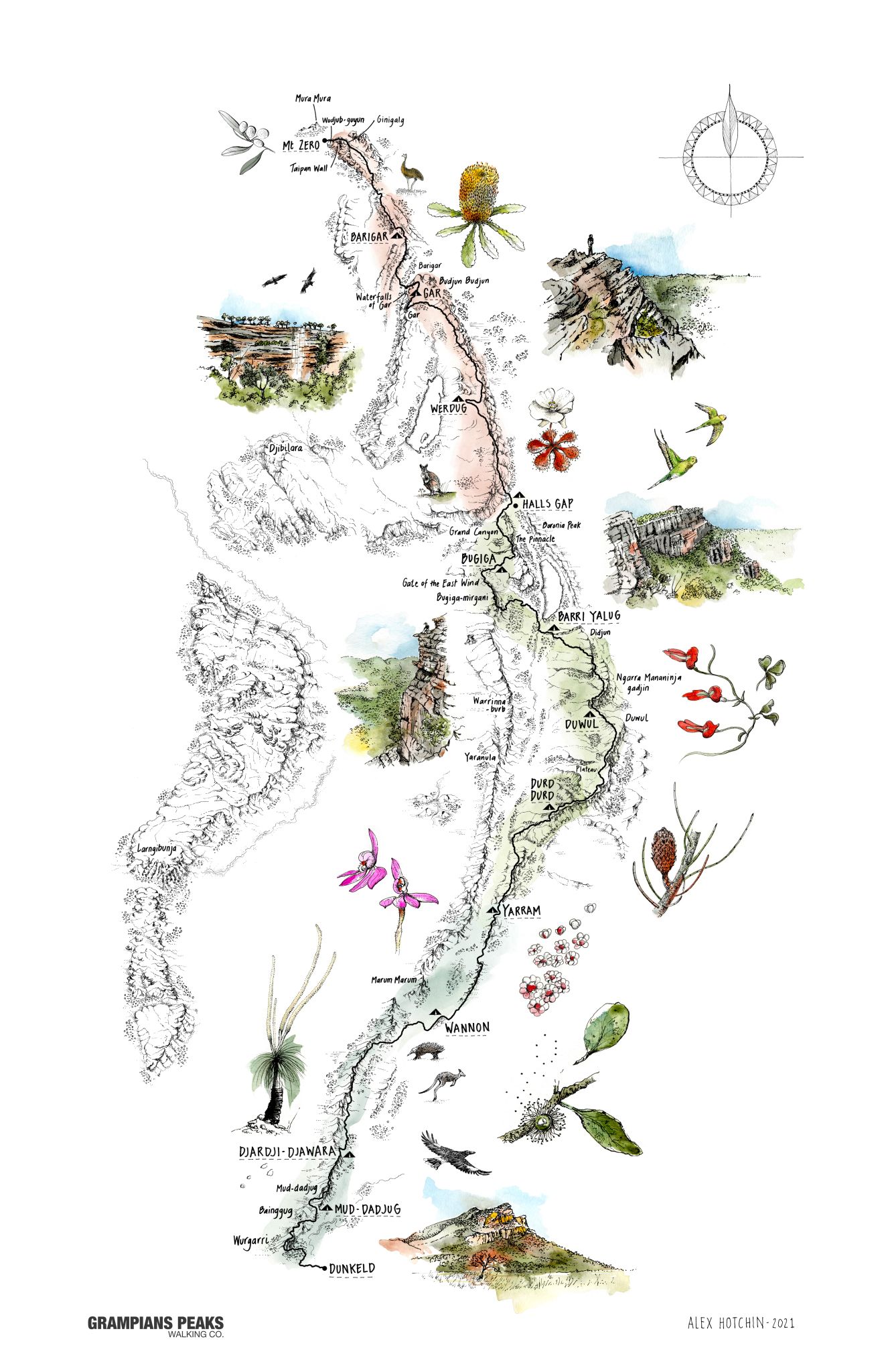 Grampians Peaks Trail Map - Grampians Peaks Walking Co.